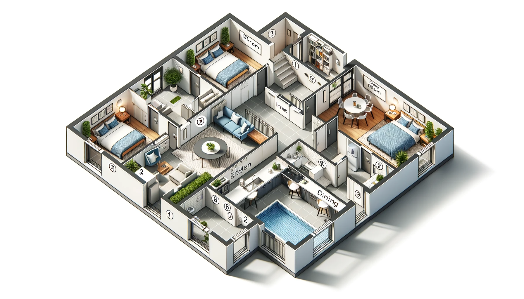 DALL-E 3: Can you design an apartment floorplan? – What did you learn?